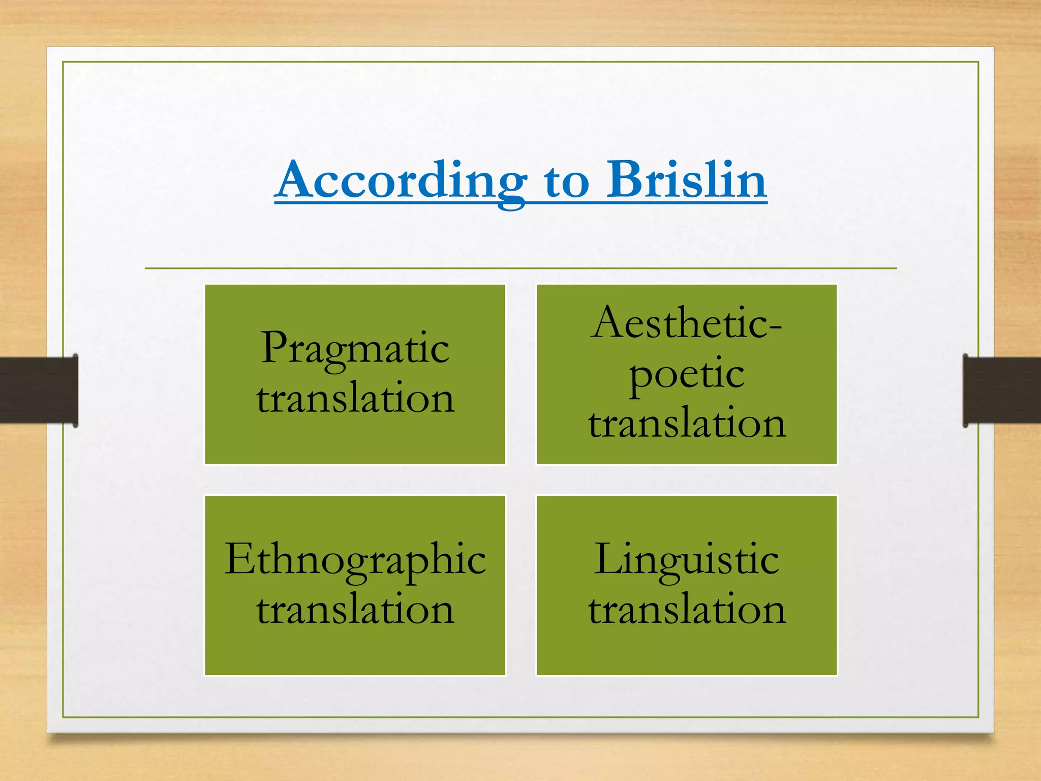 Kinds of translation | PPTX