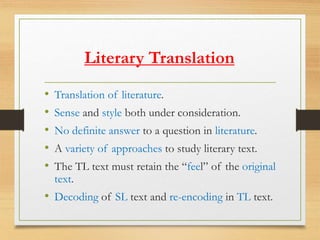 Kinds of translation | PPTX