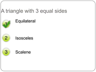 Kinds of triangles | PPTX