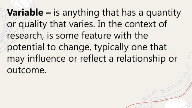 PR2: KINDS OF VARIABLES AND ITS USES.pptx | Science
