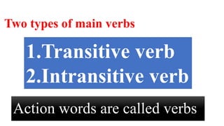 Kinds of verbs | PPTX