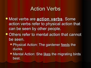 Kinds of verbs 3 1 | PPT