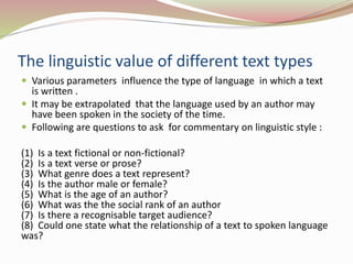 Kinds of writing the history of English writing as context | PPT