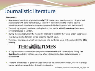 Context : The history of English writing | PPT