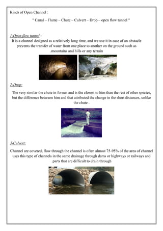 Kinds the open channel flow | PDF