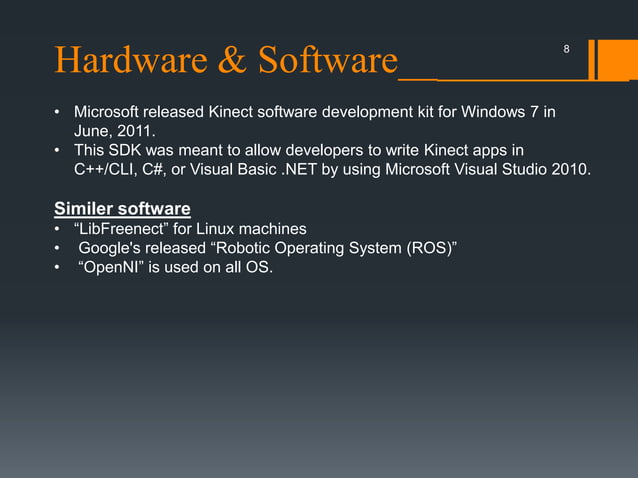 Microsoft Kinect for Human-Computer Interaction | PPT