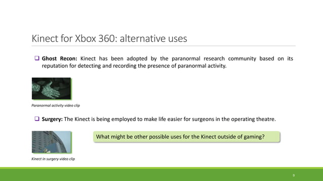 Kinect for Xbox 360: the world's first viral 3D technology | PPT