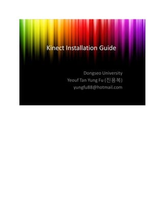 Kinect installation guide | DOCX