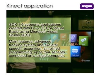 Kinect for Windows sdk - Overview | PPTX