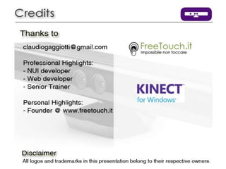 Kinect for Windows sdk - Overview | PPTX