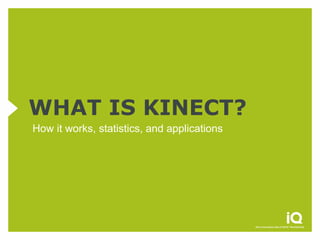 Microsoft Kinect in Healthcare | PPTX