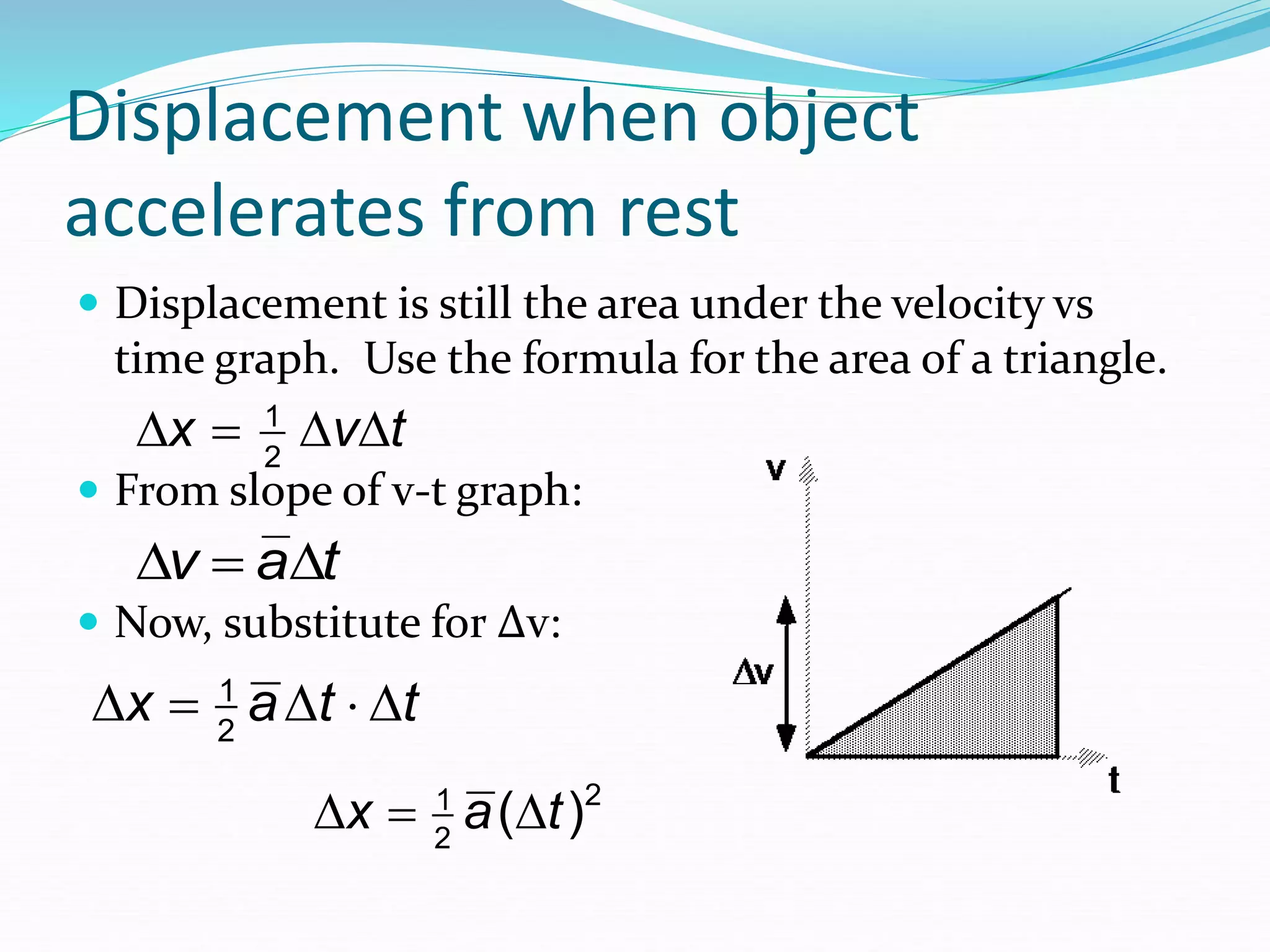 Derivation of Kinematic Equations | PPTX