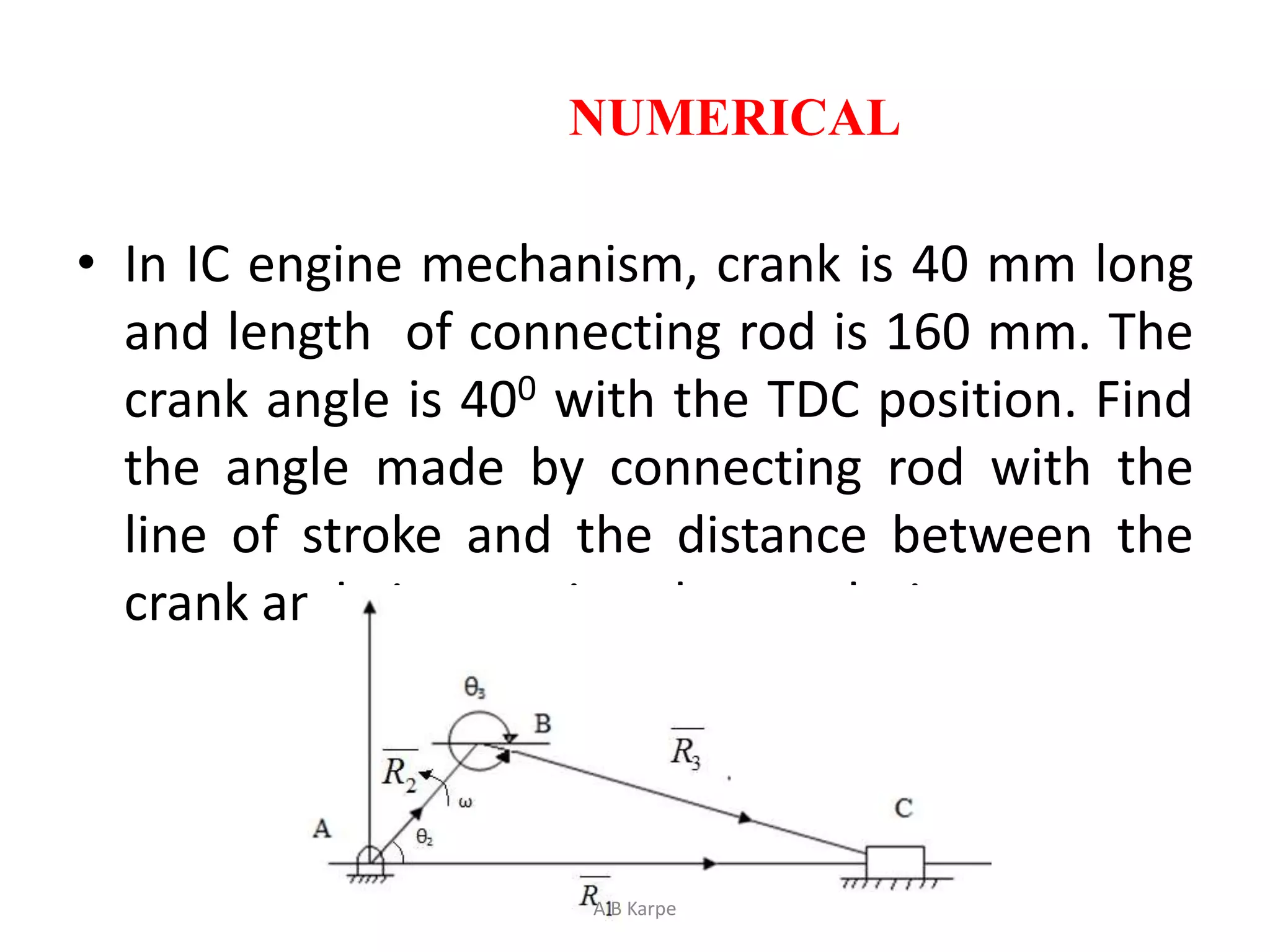 Kinematic analysis of mechanisms analytical methods | PPTX