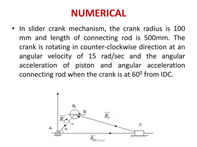 Kinematic analysis of mechanisms analytical methods | PPTX