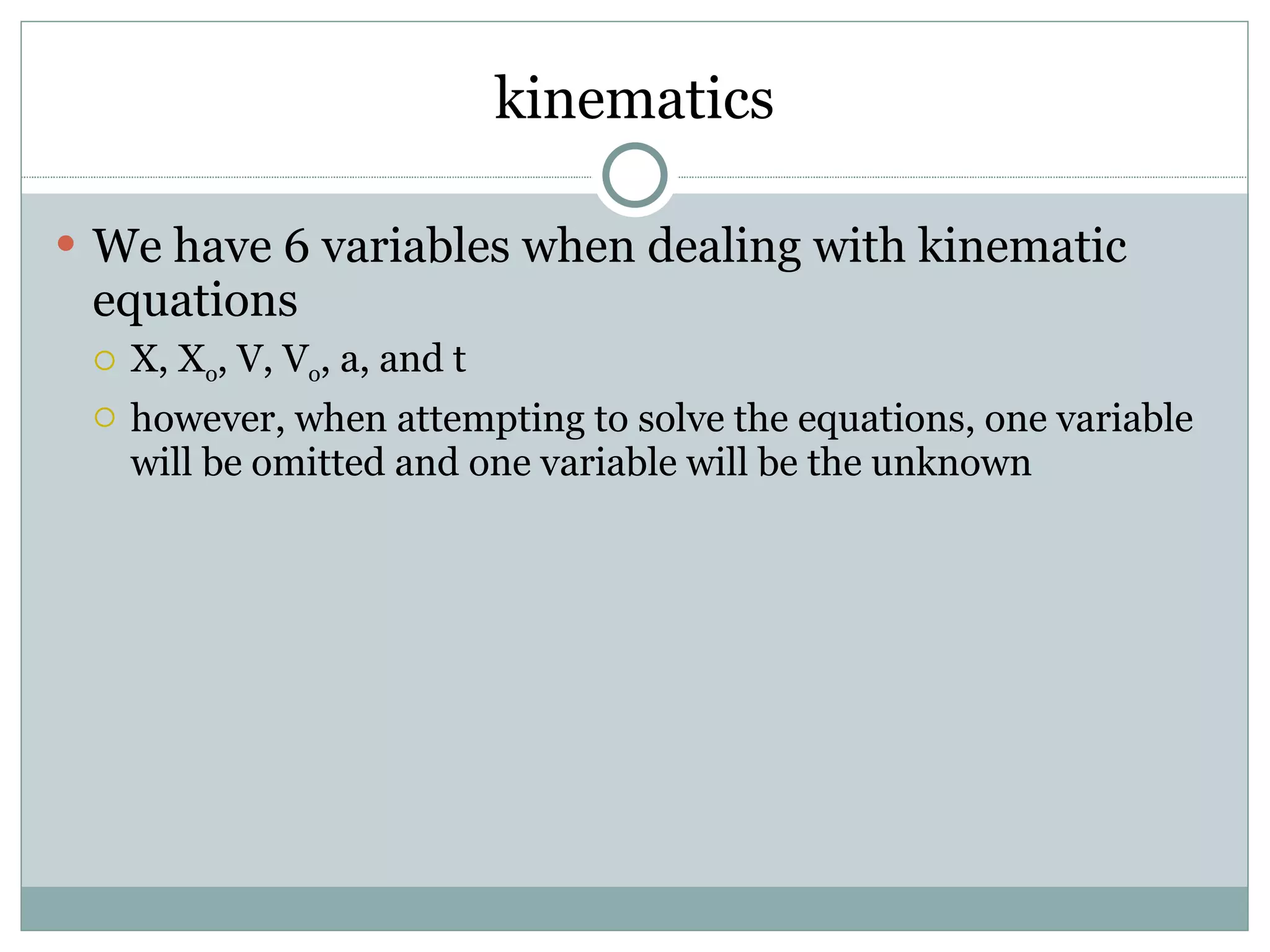 Kinematicequations | PPT