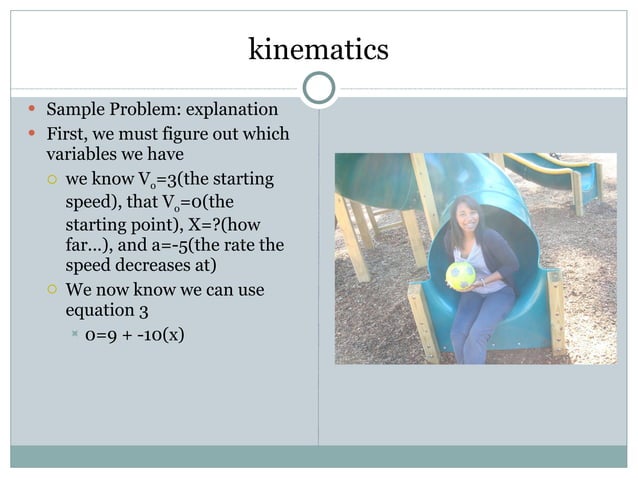 Kinematicequations | PPT