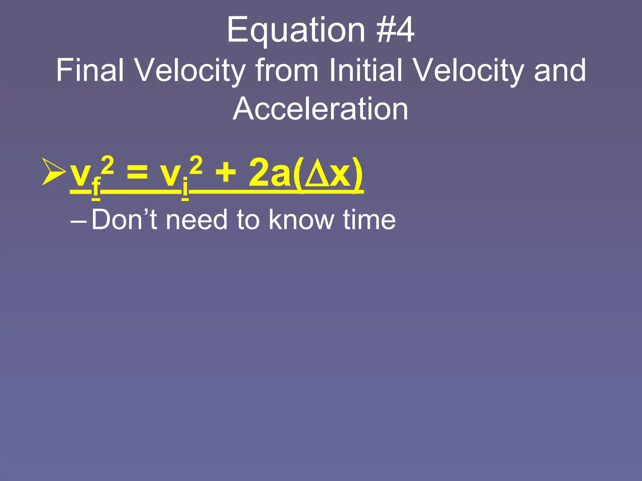 KinematicEquations.ppt