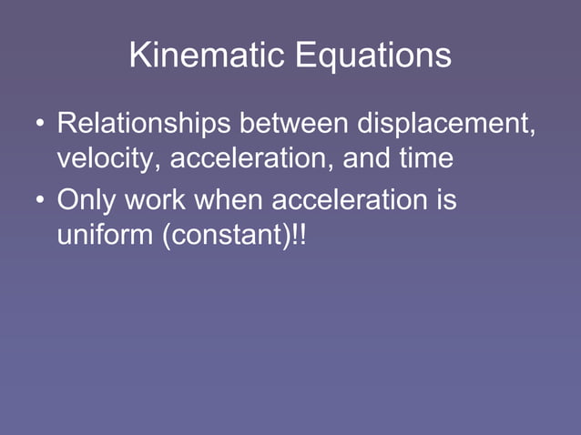 KinematicEquations.ppt
