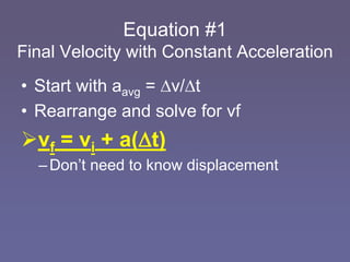 KinematicEquations.ppt