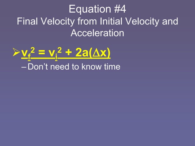 KinematicEquations.ppt