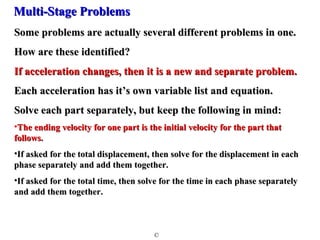 Kinematic equations of motion | PPT