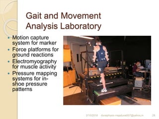 Kinematic gait analysis 1 | PPTX