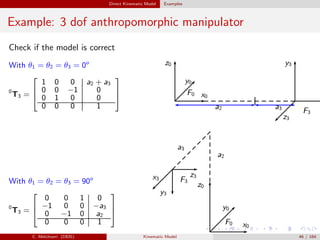 Kinematic modelofrobotmanipulators (1) | PDF