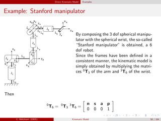 Kinematic modelofrobotmanipulators (1) | PDF