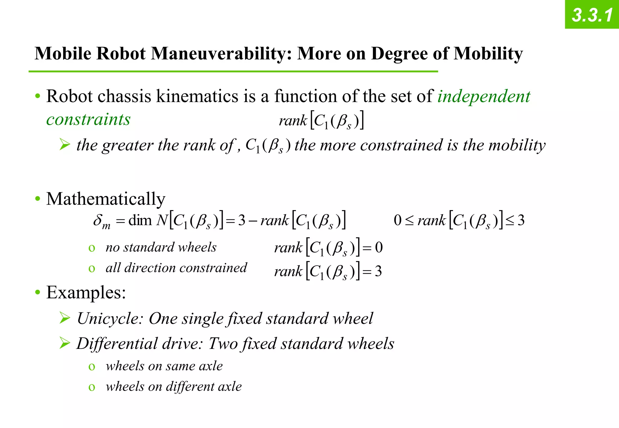 Kinematic models and constraints.ppt