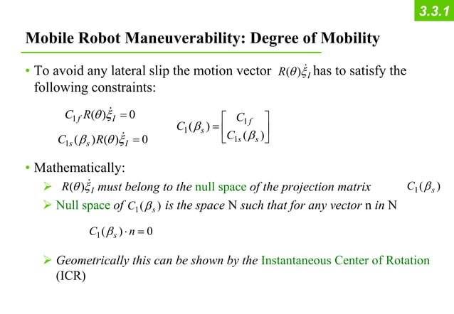 Kinematic models and constraints.ppt