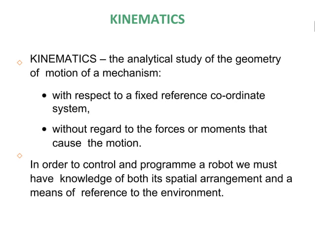 Kinematic Relationship Between Adjacent Links | PPT | Free Download