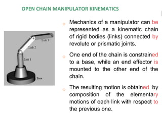Kinematic Relationship Between Adjacent Links | PDF
