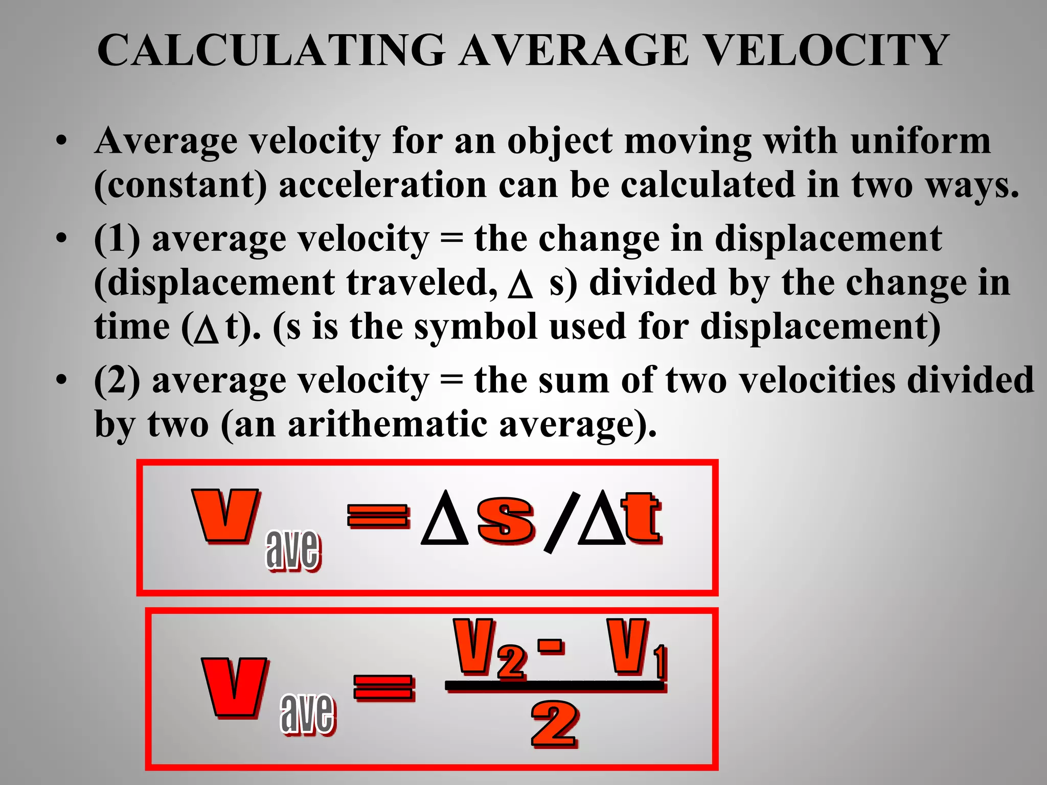 Kinematics - The Study of Motion | PPSX