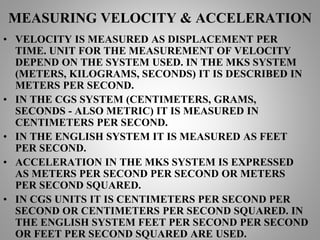 Kinematics - The Study of Motion | PPSX