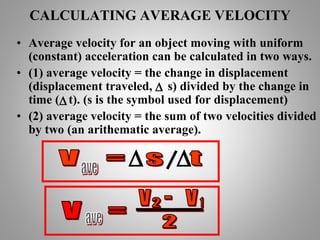 Kinematics - The Study of Motion | PPSX