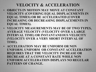 Kinematics - The Study of Motion | PPSX