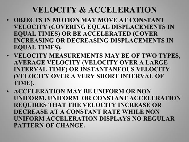 Kinematics - The Study of Motion | PPSX | Physics | Science
