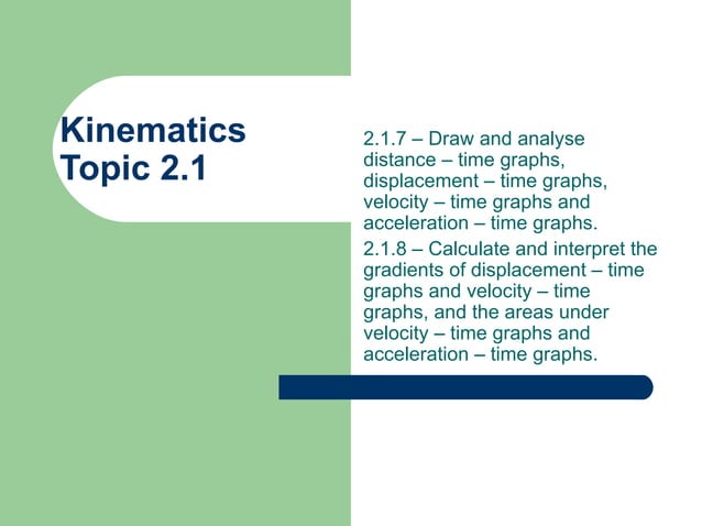 Kinematics | PPT