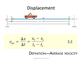Kinematics: motion in 1 D | PPT