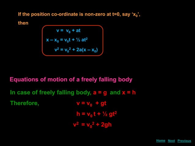 Motion in One Dimension - Kinematics ppt | PPT | Geography | Science