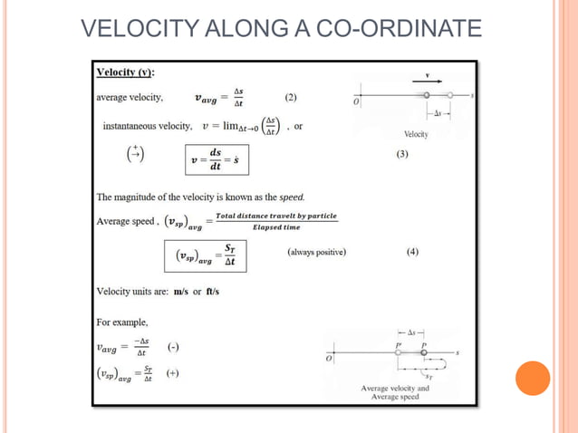Kinematics in Engineering Mechanics | PPTX | Physics | Science
