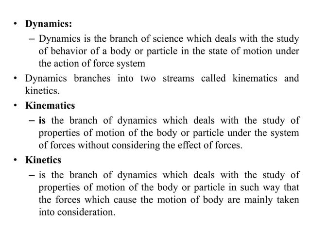 Kinematics | PPTX | Physics | Science
