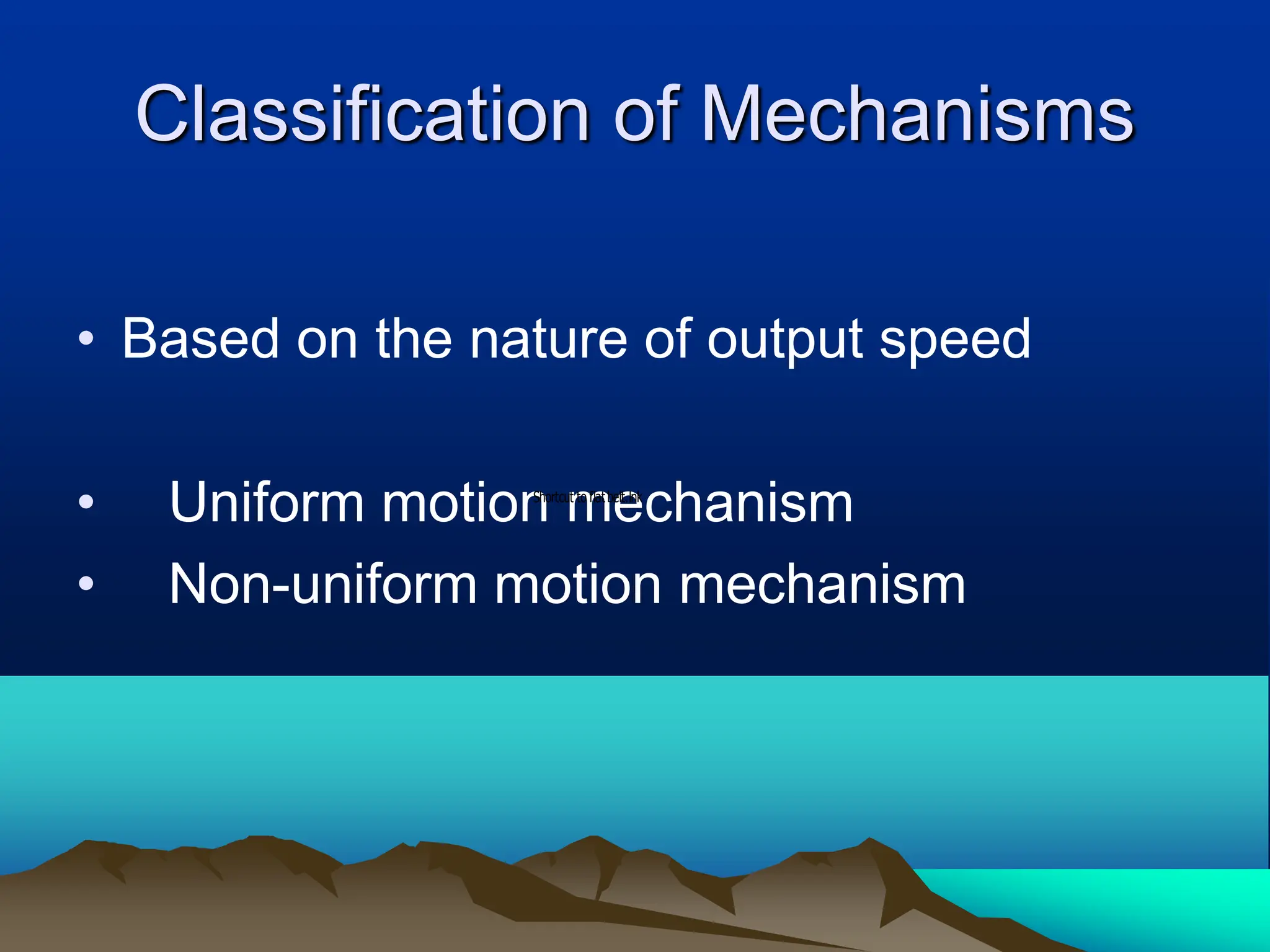 kinematics of machines presentation slides | PPT