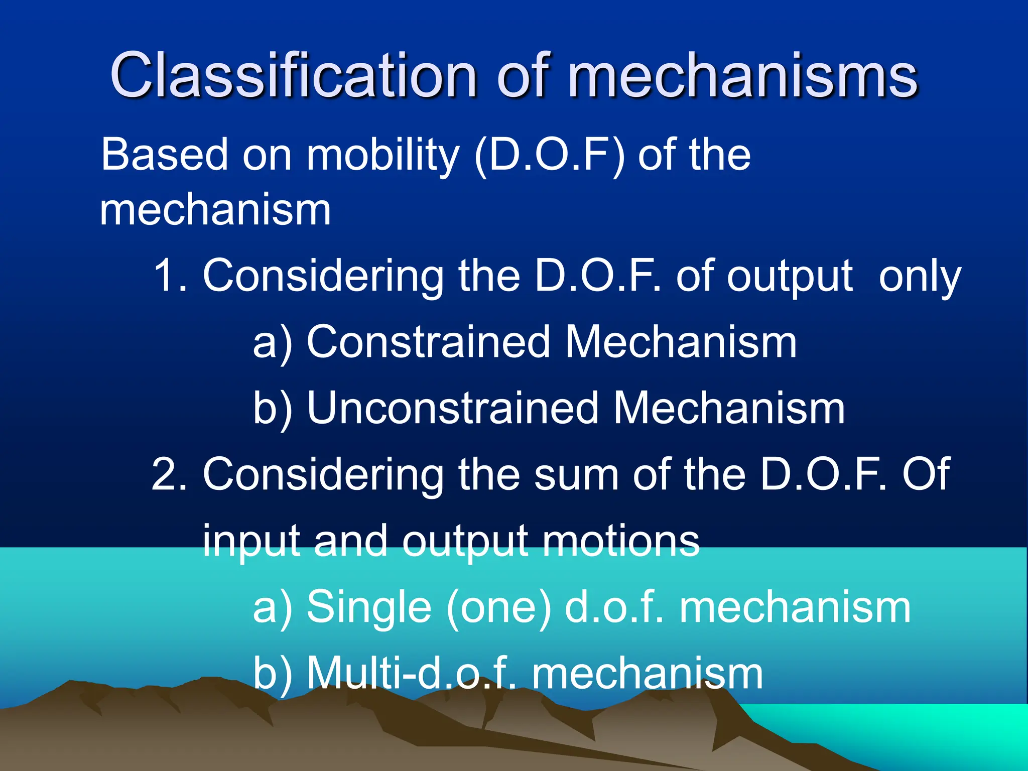 kinematics.ppt kdm tom kinematics of machines | PPT