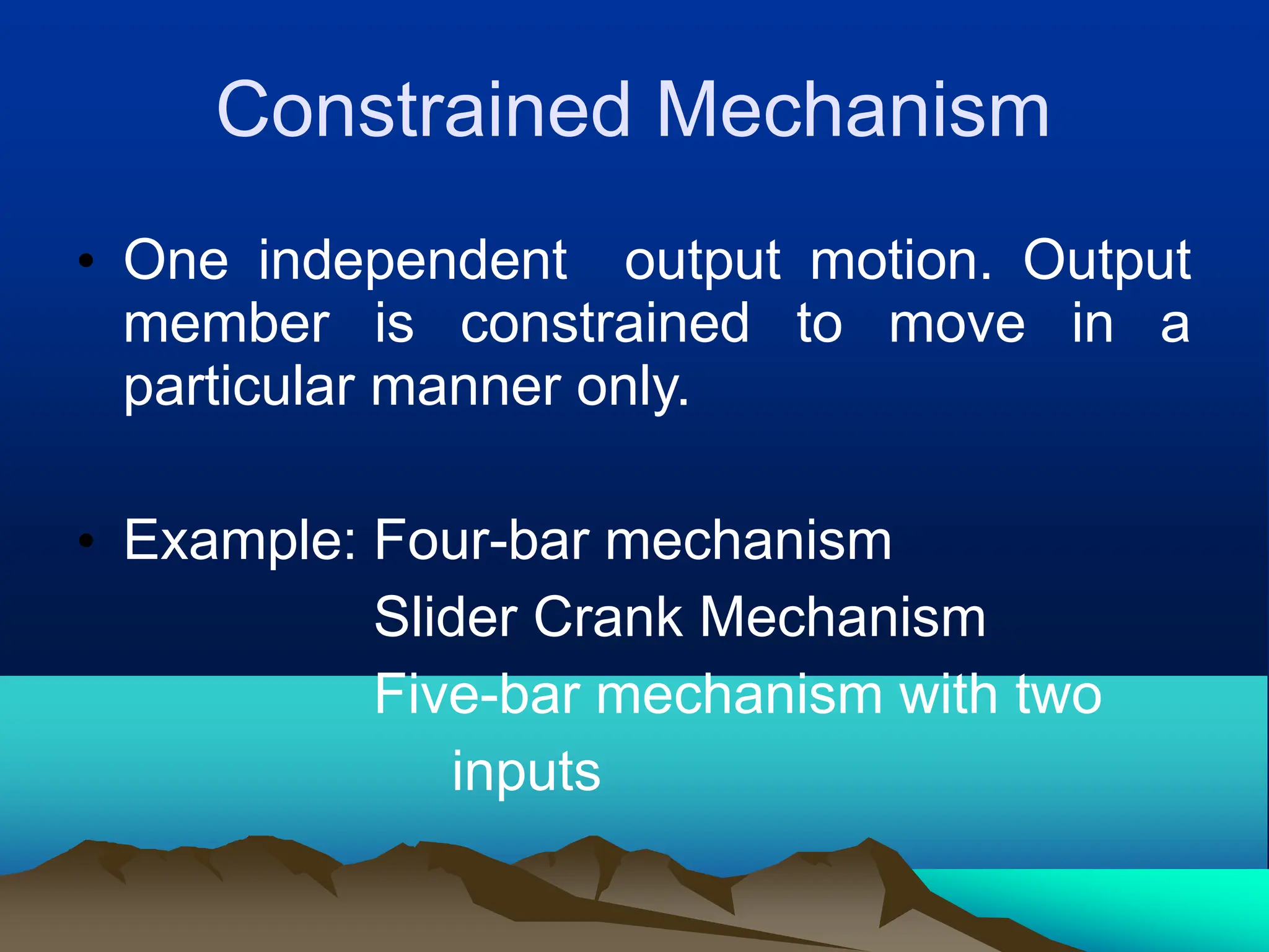 kinematics.ppt kdm tom kinematics of machines | PPT