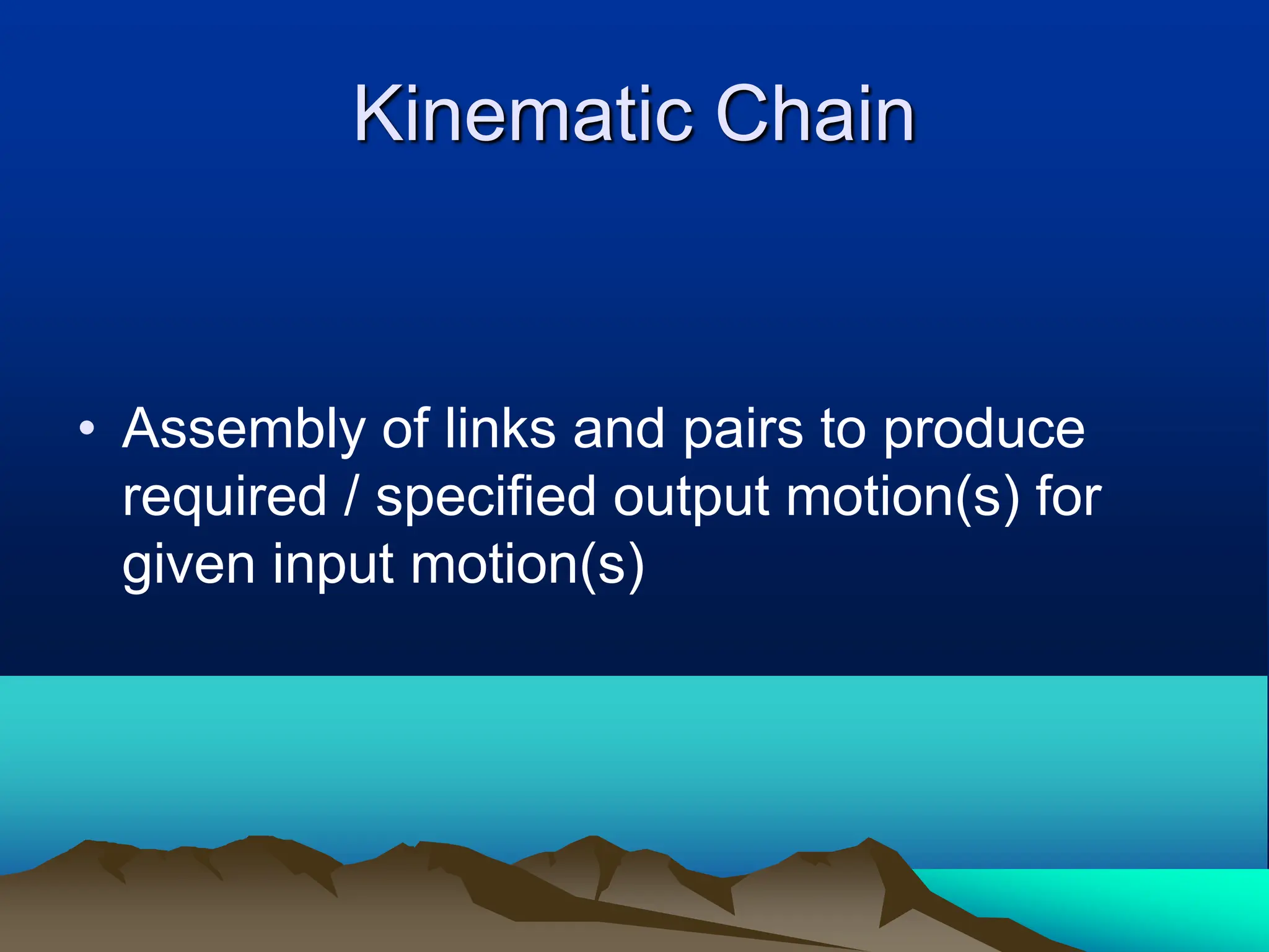 kinematics.ppt kdm tom kinematics of machines | PPT