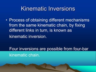 kinematics.ppt kdm tom kinematics of machines | PPT