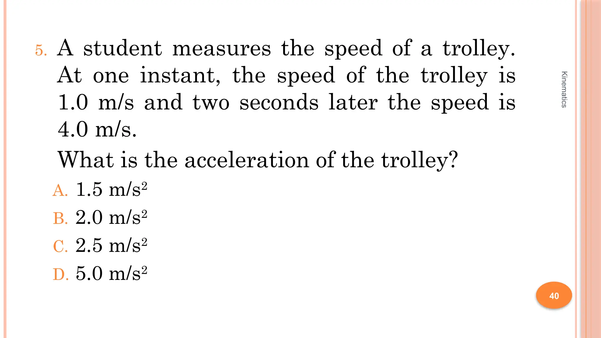 Kinematics - Study of Motion, Formulas involving Motion | PPT
