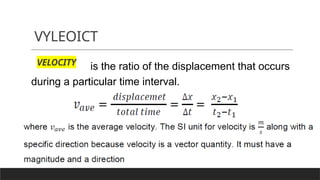 Physics 12-Kinematics (Speed, Distance, Velocity, Acceleration) | PPTX