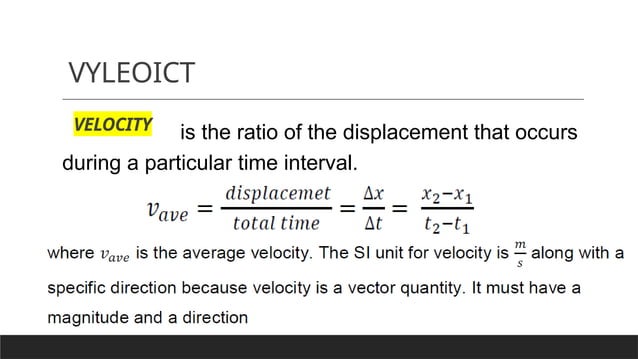 Physics 12-Kinematics (Speed, Distance, Velocity, Acceleration) | PPTX
